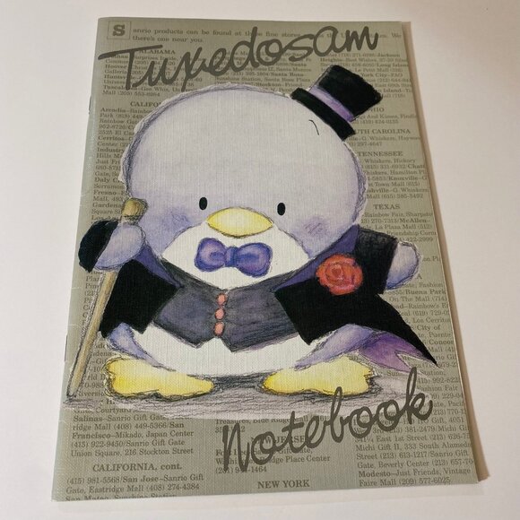 Sanrio | Office | Vintage Sanrio 988 Tuxedo Sam Notebook | Poshmark